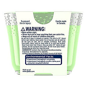 Glade Candle Bamboo & Waterlily Bliss, Fragrance Candle Infused with Essential Oils, Air Freshener Candle, 3-Wick Candle, 6.8 Oz