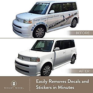 Whizzy Wheel Car Decal and Sticker Remover with Drill Adapter Tool Kit (2 Pack) - Adhesive Decal Remover Eraser Wheel - Eraser Wheel Decal Remover/Decal Eraser Wheel - Car Sticker Remover