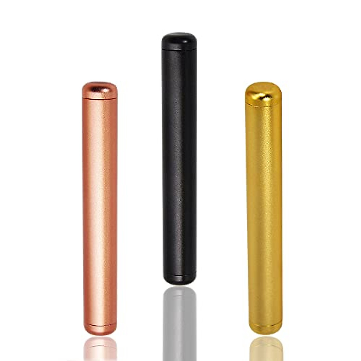 Aluminum Airtight Storage Container Metal Airtight Storage Tube,Fit in Pocket Great for Traveling 3pack