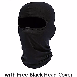 BIKETEK Cyberpunk Mask Cosplay, LED Light Futuristic Mecha Warrior Helmet, Sci-Fi Black Full Face Mask, Perfect for Halloween, Party (style 2)