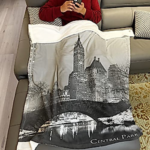 HommomH 50" x 80" Blanket Throw Comfort Thin Soft Air Conditioning NYC - Central Park, 1961