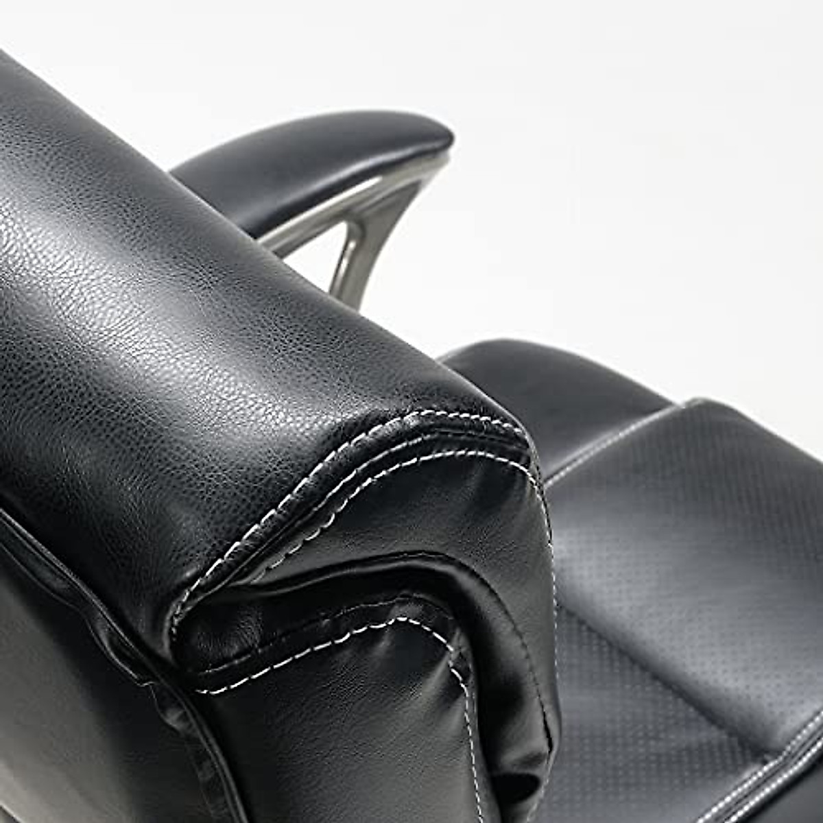 Sauder Gruga Leather Managers Chair, Black finish