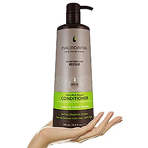 Macadamia Professional Hair Care Sulfate Paraben Free Natural Organic CrueltyFree Vegan Hair Products Ultra Rich Moisture Hair Conditioner, Green, 33.8 Fl Oz