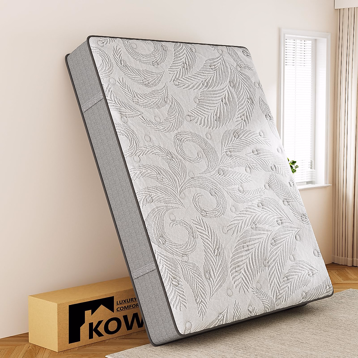 Twin XL Mattress, 12 Inch Memory Foam Hybrid Mattress Twin XL Size in a Box with Motion Isolation, Strong Edge Support, Pressure Relief, Medium Firm, CertiPUR-US (12 INCH, Twin XL)