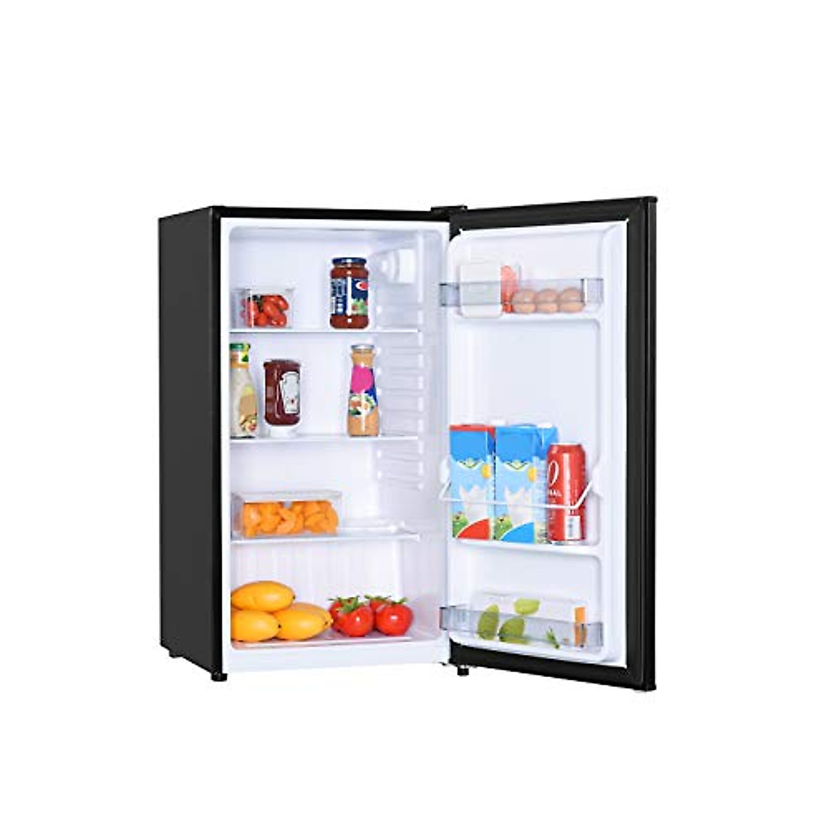 Danby DAR032B1BM 3.2 Cu.Ft. Mini Fridge In Black - Free-Standing All Fridge For Bedroom, Living Room, Kitchen, Dorm