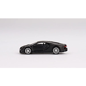 Bugatti Chiron Super Sport 300+ Matte Black 1/64 Diecast Model Car by True Scale Miniatures MGT00374