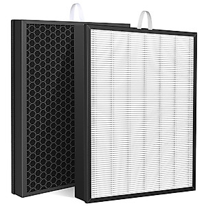 Leemone 2 Pack Vital 200S Replacement Filter Compatible with LEVOIT Vital 200S Air Puri-fier, 3-in-1 H13 True HEPA Activated Carbon Filter, Vital 200S-RF