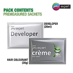 Godrej Expert Creme Hair Colour Natural Black 20G+20Ml