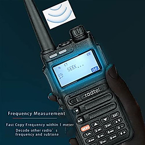 Radtel RT-610 Dual Band GMRS Radio Portable 5w Walkie Talkie with NOAA Scanning and Receiving Ham Two-Way Radio Long Range Handheld