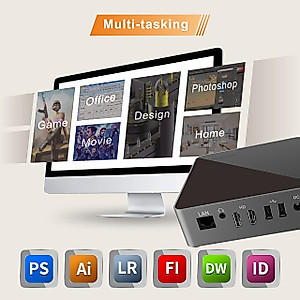 Mini PC Windows 10 Pro, Intel Celeron J4125(up to 2.7GHz) Mini Computers 8GB LPDDR4 128GB SSD Small Desktop PC Support Dual WiFi/Gigabit Ethernet /BT4.2 /USB3.0 /4K HD