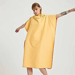 ZHAOLEI Adult Diving Suit Robe Cloak Quick-Drying Hooded Towel Absorbent Quick-Drying Towel Swimming Bathrobe (Color : White-Dinosaur Doodle4)