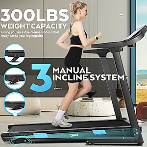 ANCHEER Treadmill 300 lb Weight Capacity