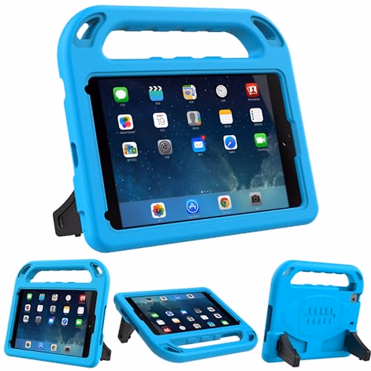 AVAWO Kids Case for iPad Mini 1 2 3 - Light Weight Shock Proof Handle Stand Kids for iPad Mini, iPad Mini 3rd Generation, iPad Mini 2 with Retina Display - Blue