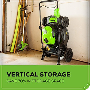 Greenworks LMF413 Inch 40V Cordless Brushless Lawn, 21" Mower (5.0Ah), Green