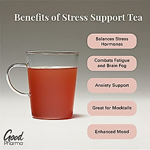 Good Pharma Variety Pack, 2 Infusers of Each Tea - Brain Grain, No Worries, Rest Assured, Immunity, Organic, Pour-Over Brew (8 Count)