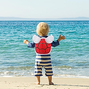 RGVV Koopa Paratroopa Backpack with White Wings Turtle Shell Red Soft Stuffed Cartoon Plush Toys 12“ (Red Troopa)