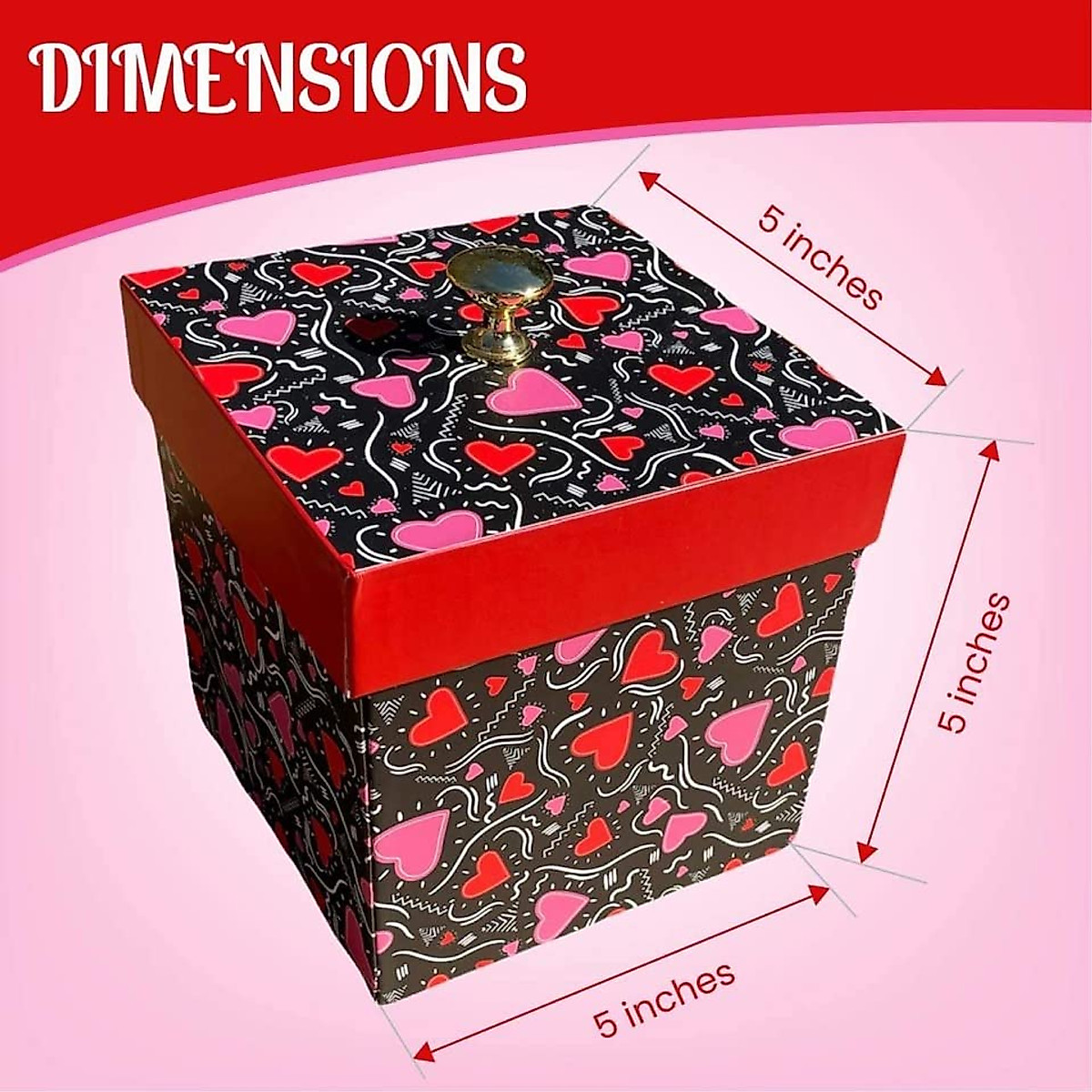 SquareDuck Exploding Heart box love box Surprise Gift box unique Mothers Day gift exploding box creative explosion box surprise cake explosion box explosion box