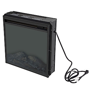 18 Inch Electric Fireplace Insert, Freestanding & Recessed Electric Fireplace Heater,Adjustable Heater, Indoor Electric Stove Heater