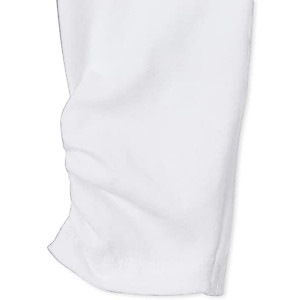 The Children's Place Baby 2 Pack and Toddler Girls Leggings, White/Black, 9-12 Months