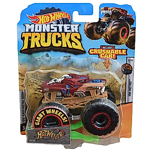 Hot Wheels Monster Trucks Hotweiler, [red] Crushable Car 27/75 1:64 Scale