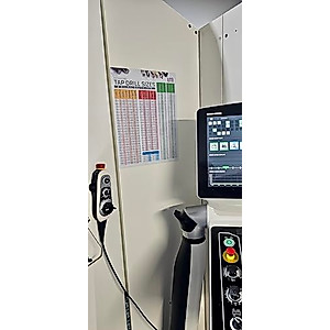 Useful Magnets Inch Metric Tap Drill Sizes Flexible Chart | Decimal Equivalents Magnetic Chart for Garage CNC Shop | Waterproof Comprehensive Guide Tool Posters 11" x 8.5"