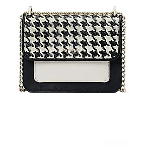 Kate Spade New York Remi Flap Chain Crossbody Small (Houndstooth)