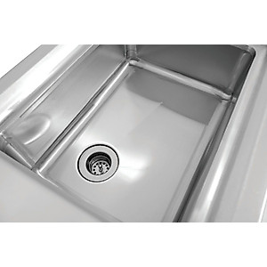 Kratos Commercial Restaurant Sink, 1 Bowl Underbar Hand Sink with Faucet - 14.5"x18.75" (29N-110)