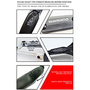 CYCEARTH Bicycle Hydraulic Disc Brake Oil Bleed Kit for All Brakes Shimano,SRAM,AVID,TEKTRO,MAGURA,Hayes,Bike Brake Repair Tool (Standard)