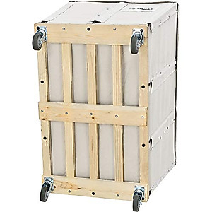 Global Industrial 20 Bushel, Canvas Basket Bulk Truck, Unassembled, 48" L x 32" W x 36" H