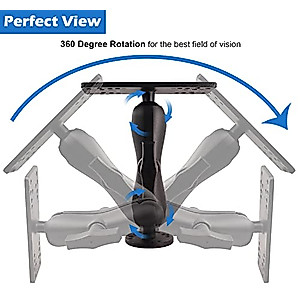 WINDFRD Aluminum Fish Finder Mount with 1.5" / C Size Ball, Medium Arm Marine Electronic/Depth Finder Mount for Boat, High Salt Water Resistant, Compatible with Garmin, Lowrance and More