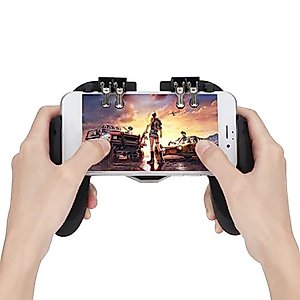 KUIDAMOS Mobile Game Controller, Easy To Install Mobile Gaming Handle Cooling Fun Design Sensitive for Smartphone for Phones Under 6.5inch
