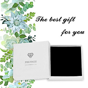 PRAYMOS 925 Sterling Silver Panda Necklace Gifts Heart Pendant Jewelry Birthday Christmas Gifts Women