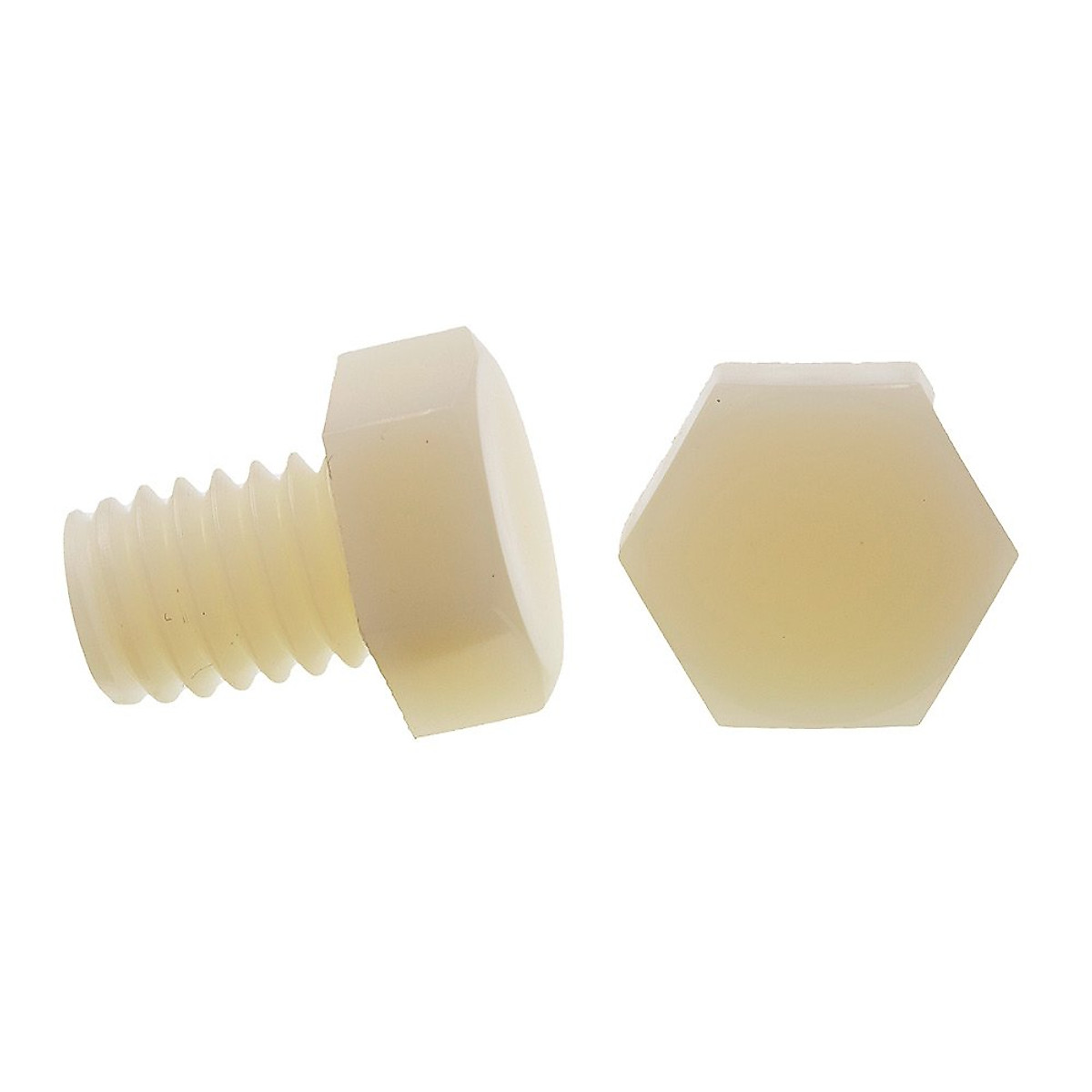 Prime-Line 9097828 Hex Head Cap Screws, 3/8 in-16 X 1/2 in, Nylon (10 Pack)