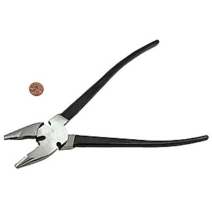 10" Premium Fence Pliers Round Nose Utica Style