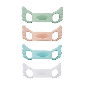 Baby Bottle Handle Square Shape Feeding Bottle Handle Free Cute Wing Milk Bottle Handle for Hegen Wide Neck Bottles Feeding Bottle Handle