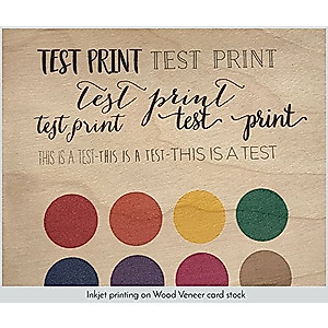 White Birch Wood Veneer Paper from Cardstock Warehouse 8.5 x 11 inch - 12Pt Text - 10 Sheets