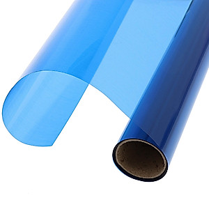 Juvale 4-Pack Blue Cellophane Wrapping Roll for Gift Baskets and Crafts, 17 Inches x 10 Feet Each