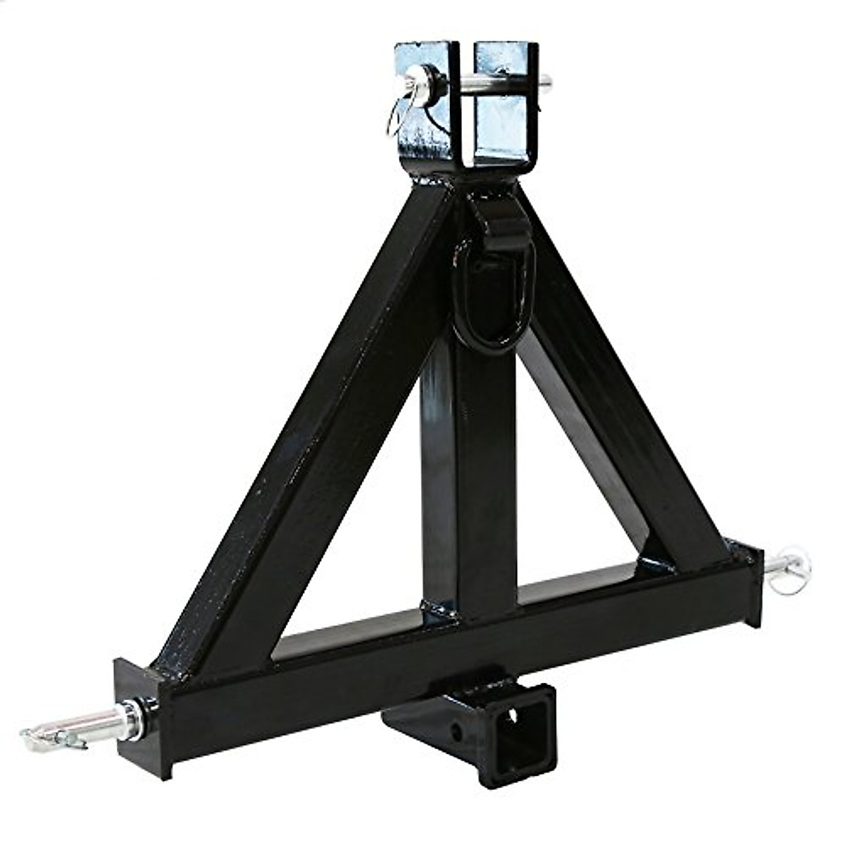 Heavy Duty 3 Point 2" Receiver Trailer Hitch Category 1Tractor Tow Drawbar Pull Stabilizer for BX Kubota John Deere LM25H WLM Tractor NorTrac Kioti Yanmar Cat