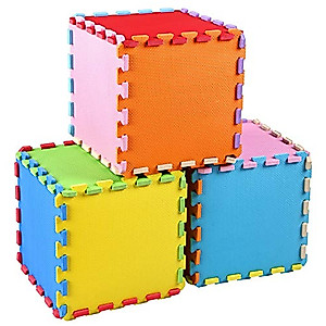 Balance From Kid's Puzzle Exercise Play Mat with EVA Foam Interlocking Tiles, 9 Colors (36 Tiles)