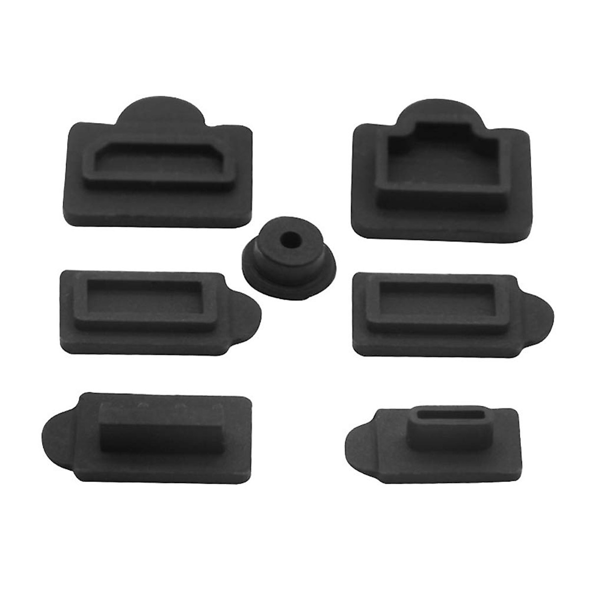 Silicone Dust Plugs Set USB HDM Interface Anti-dust Cover Dustproof Plug Cover Stopper for PS5 Game Console Accessories