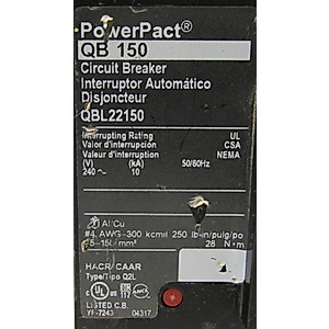 SCHNEIDER ELECTRIC Molded Case Circuit Breaker 240-Volt 150-Amp QBL22150 Panelboard Neutral Assy, Copper