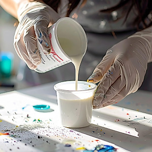 TCP GLOBAL Premium Paint Mixing Essentials Kit. Comes with 12 Mixing Cups, 6 Lids, 12 Wooden 12" Mixing Sticks, 12 Wooden Mini Mixing Paddles, 12 HQ 190 Mesh Paint Strainers & Paint Can Opener.