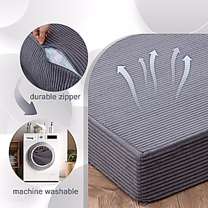 COMAX Folding Sofa Bed, Convertible Sofa Queen Floor Couch with L-Shaped Armrests, Foldable Futon Chair Bed Sleeper Mattress Fold Out Comfy Lounge for Living Room Bedroom, Dark Grey