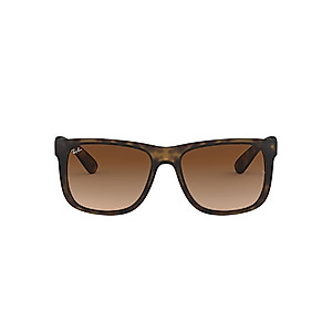 Ray-Ban Justin RB 4165 Sunglasses Rubber Light Havana/Brown Gradient 55mm