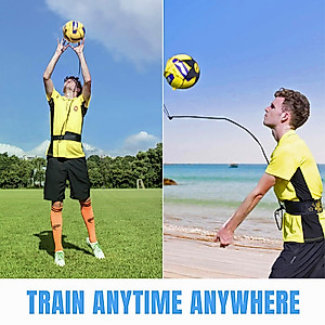 PodiuMax Solo Volleyball Training Equipment Aid, Improve Serving, Setting & Spiking Skills, for Beginners and Pro
