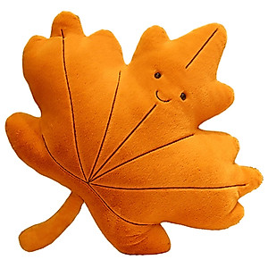 TONGSONG Soft Plush Maple Leaf Pillow Stuffed Maple Leaf Animal Plush Toy Maple Leaf Plushies Home Decor for Lover in Birthday and Holiday