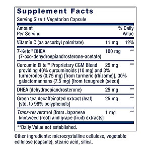 Life Extension DHEA Complete with 7-Keto - Maximize Support of Healthy Body Weight, Mood, Lean Muscle Mass, Libido & More - Non-GMO, Gluten-Free, Vegetarian - 60 Capsules