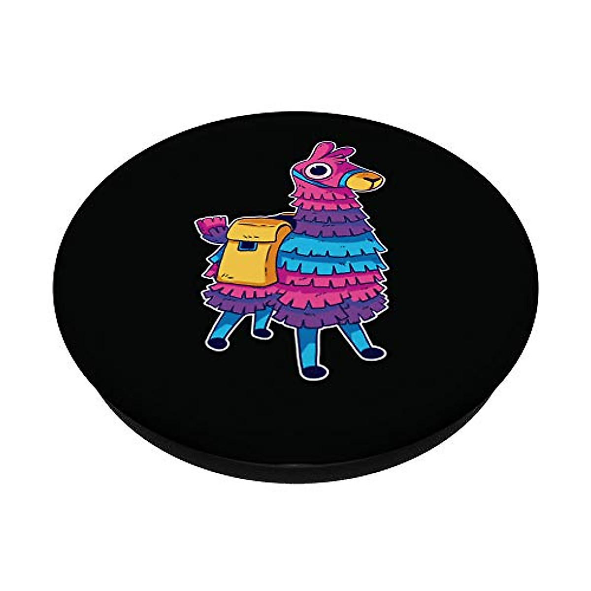 Funny Loot Llama Pinata With Yellow Saddlebag Artwork PopSockets PopGrip: Swappable Grip for Phones & Tablets