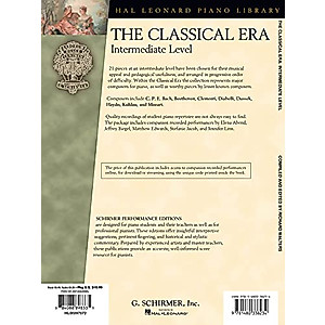 The Classical Era: Book with Online Audio Access Intermediate Level (Hal Leonard Piano Library)