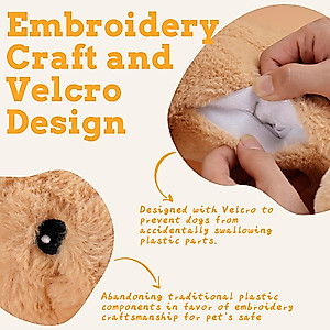 Extragele Heartbeat Puppy Toy Heartbeat Stuffed Animal for Dog Anxiety Relief and Calming Aid, Dog Heartbeat Toy for Puppy Sleep Aid Crate Training, Puppy Essential Puppy Needs, Golden